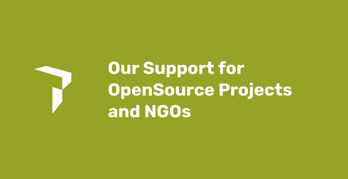 Our Support for OpenSource Projects and NGOs