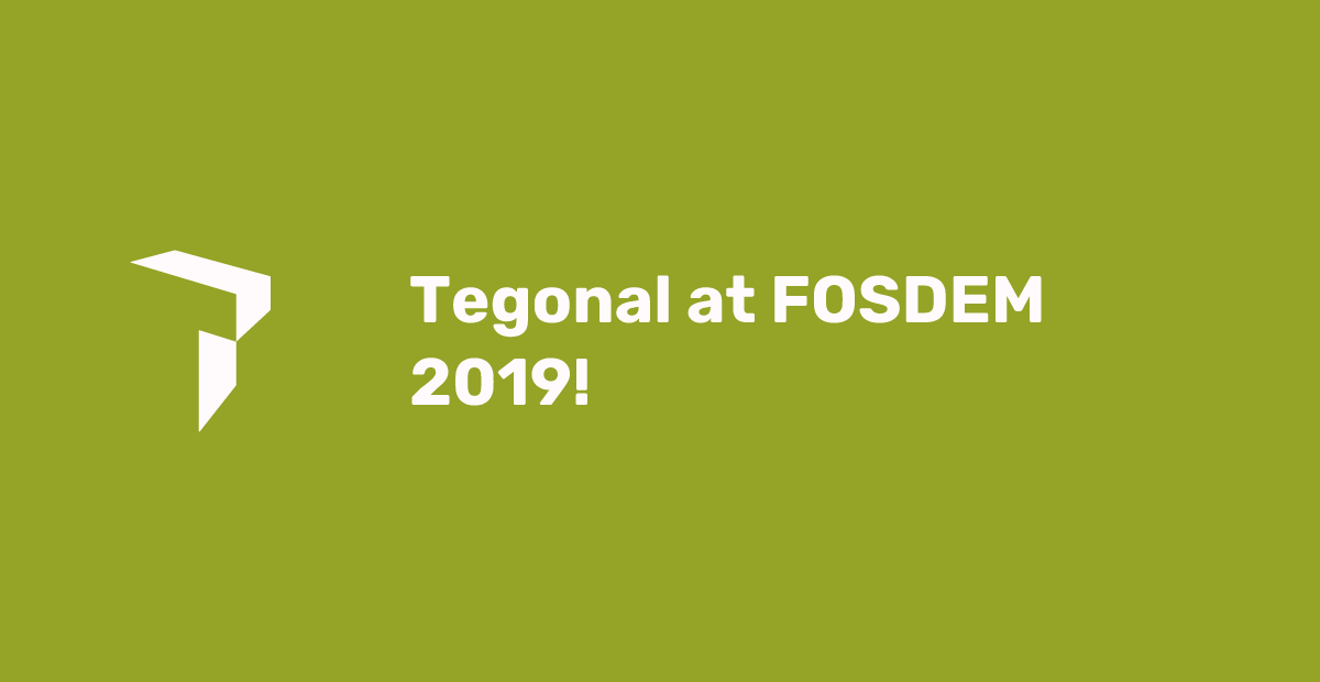 Tegonal at FOSDEM 2019!