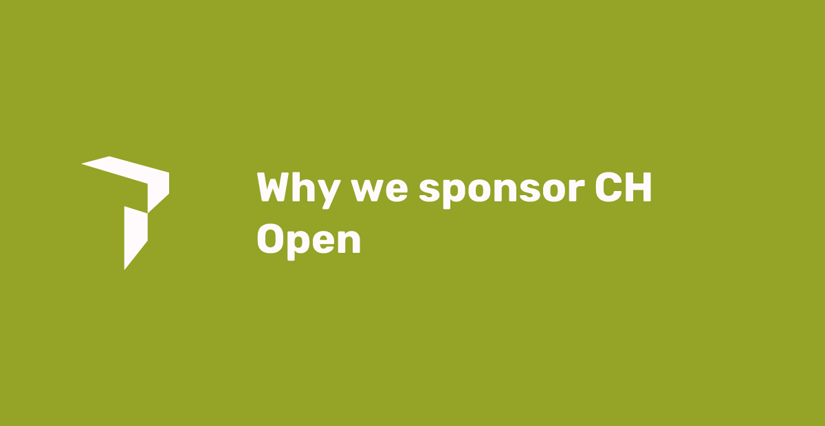 Why we sponsor CH Open