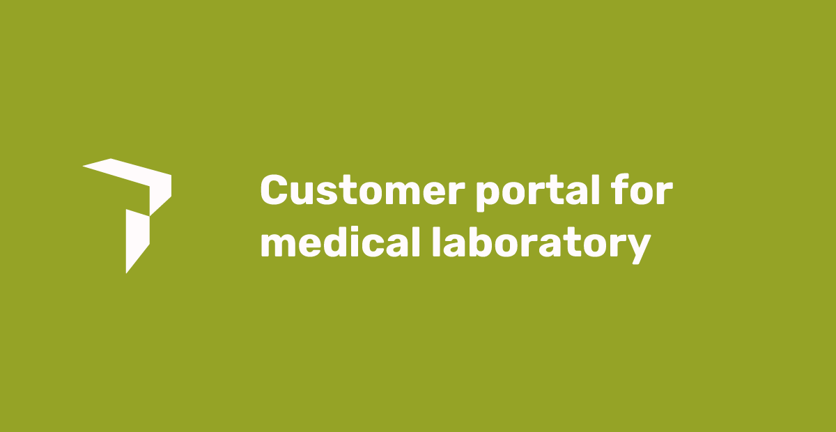 Customer portal for medical laboratory